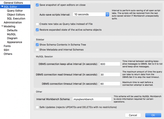 MySQL Error Code 1175. Turn off safe update mode in workbench